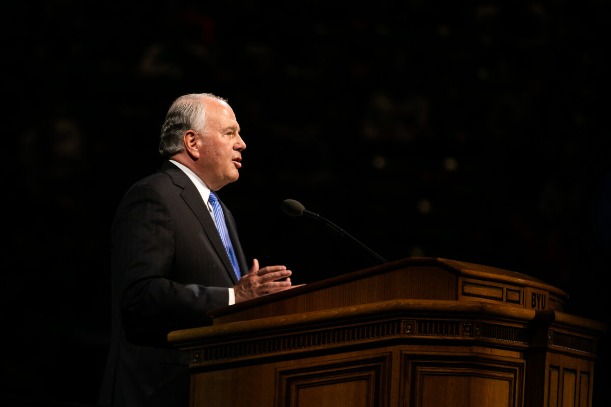 LDS leader Ronald A. Rasband encourages BYU students to exercise ...